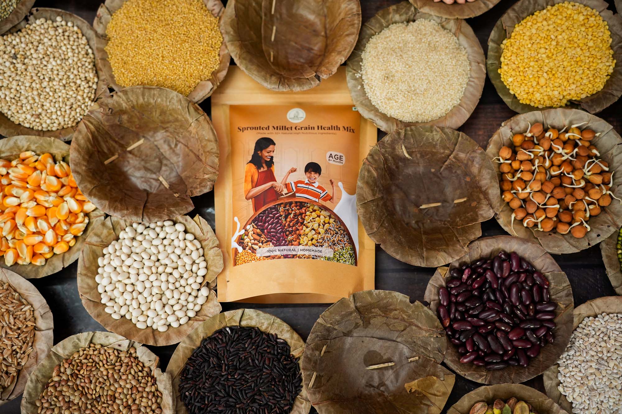 Sprouted millet grain & millet health mix – Narchuvai Foods