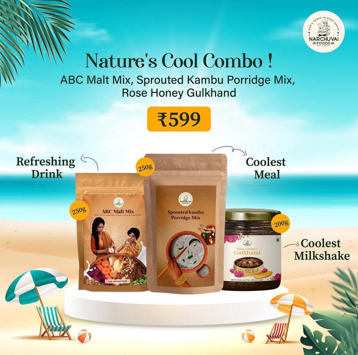 Buy Traditional Masalas & Millet Health Mixes Online – Narchuvai Foods